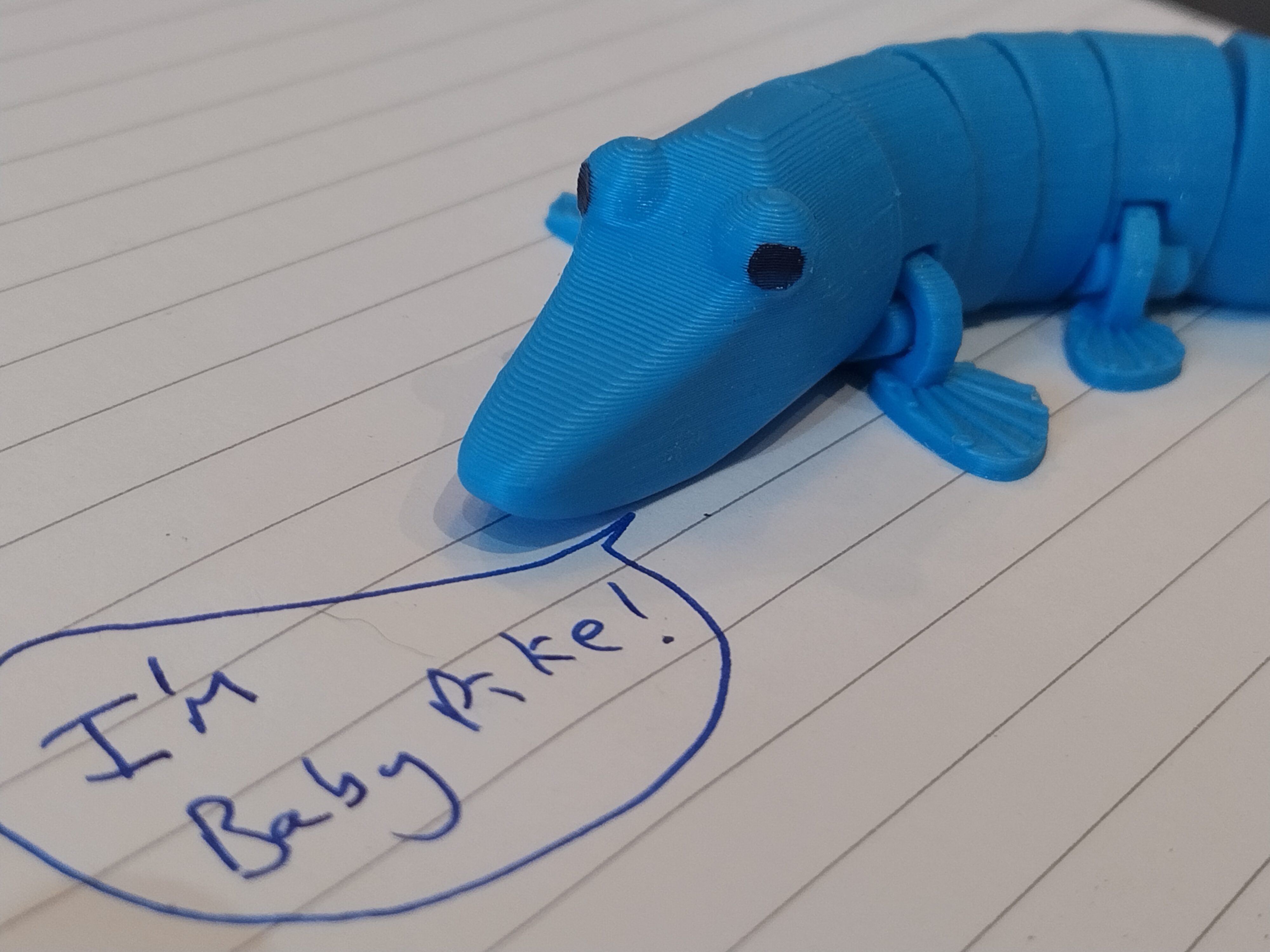 Baby Pike - Articulated by Rob | Download free STL model | Printables.com