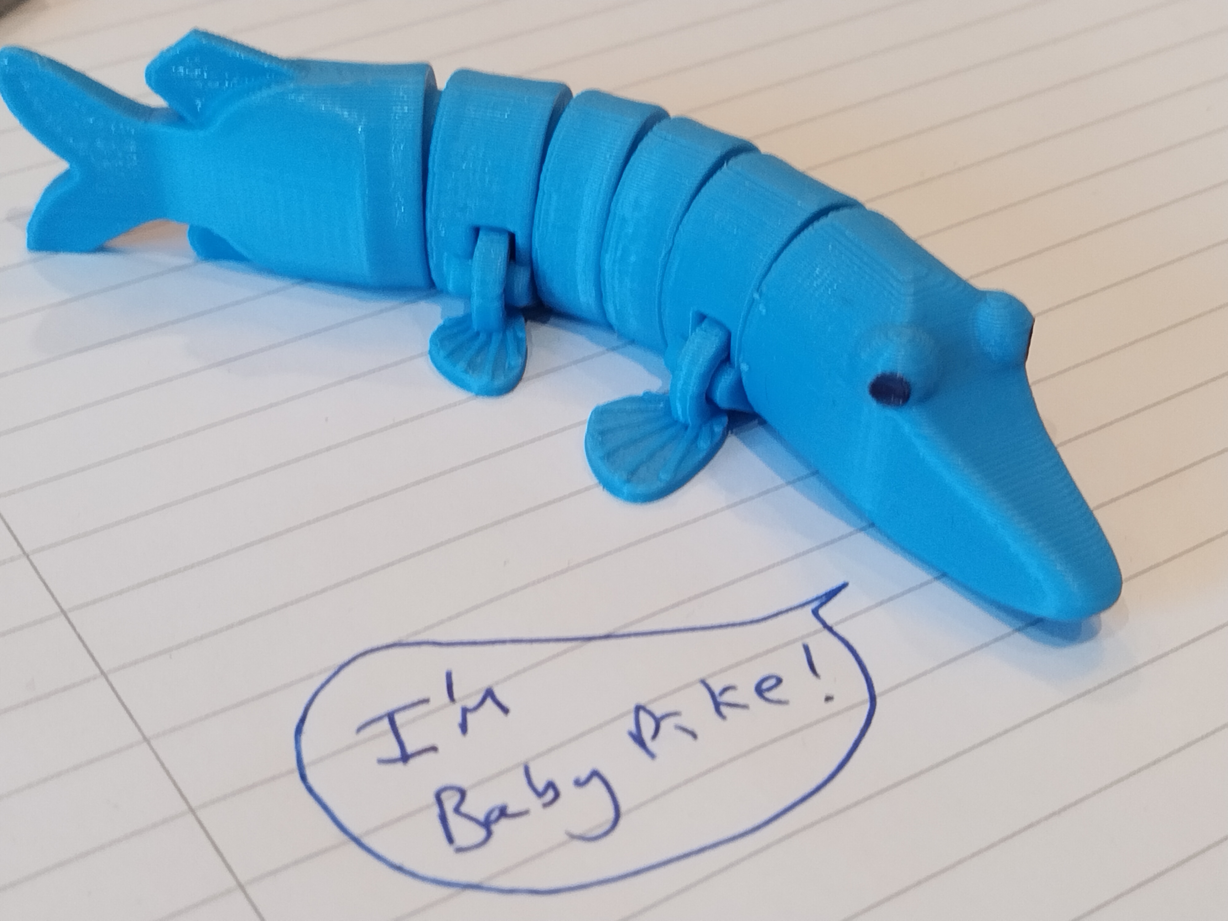 Baby Pike - Articulated by Rob | Download free STL model | Printables.com