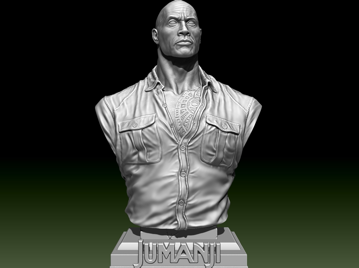 Dr. Bravestone Bust - Dwayne Johnson par JS-studio | Téléchargez ...