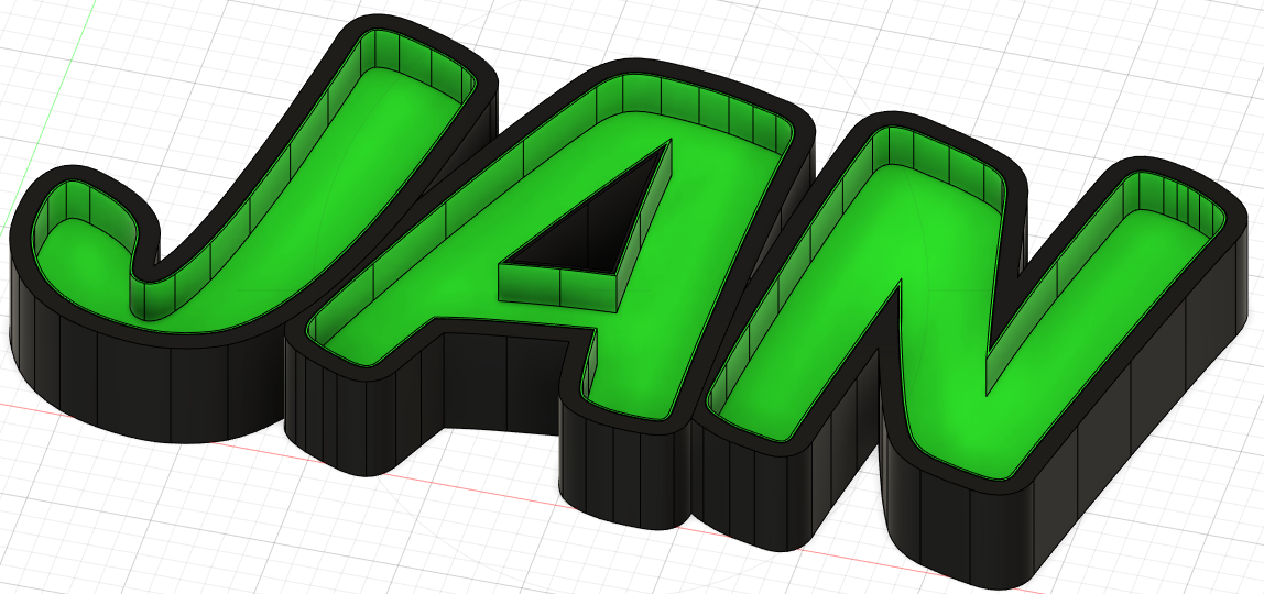 LED Name JAN by Timos 3D-Druck | Download free STL model | Printables.com