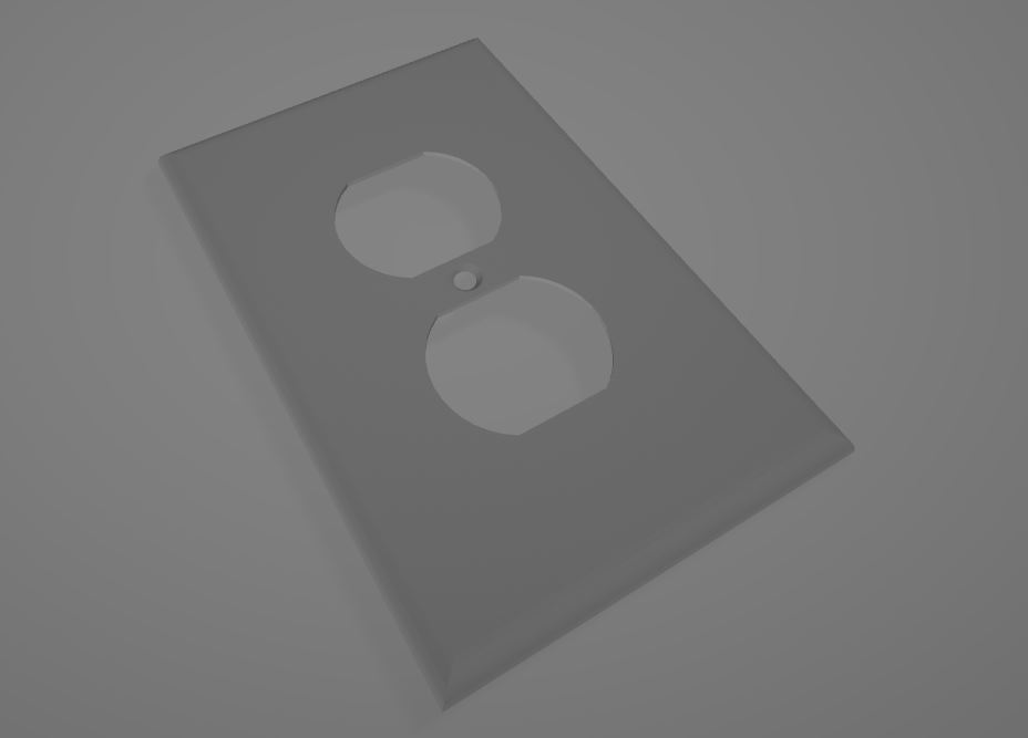 Extra Large Outlet Cover por gemste | Descargar modelo STL gratuito ...