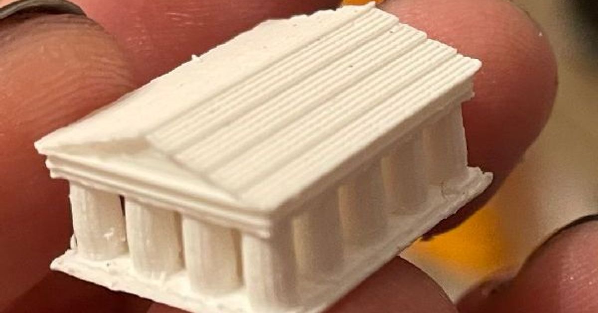 Greek Temple Token by MadMatt | Download free STL model | Printables.com