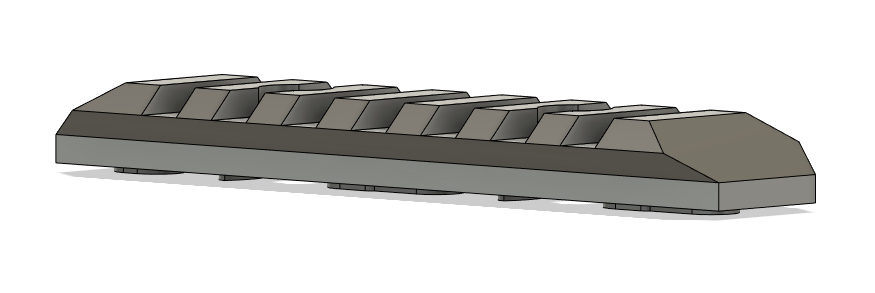 Airsoft keymod rail 75mm by Koddra | Download free STL model ...