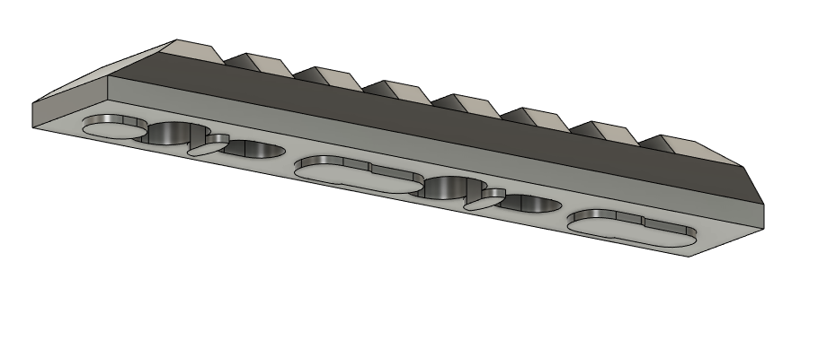 Airsoft keymod rail 75mm by Koddra | Download free STL model ...