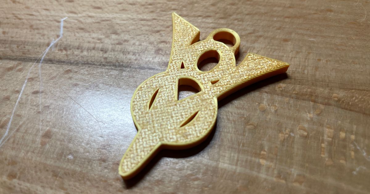 Ford V8 Logo Keychain by CraftyClu | Download free STL model ...