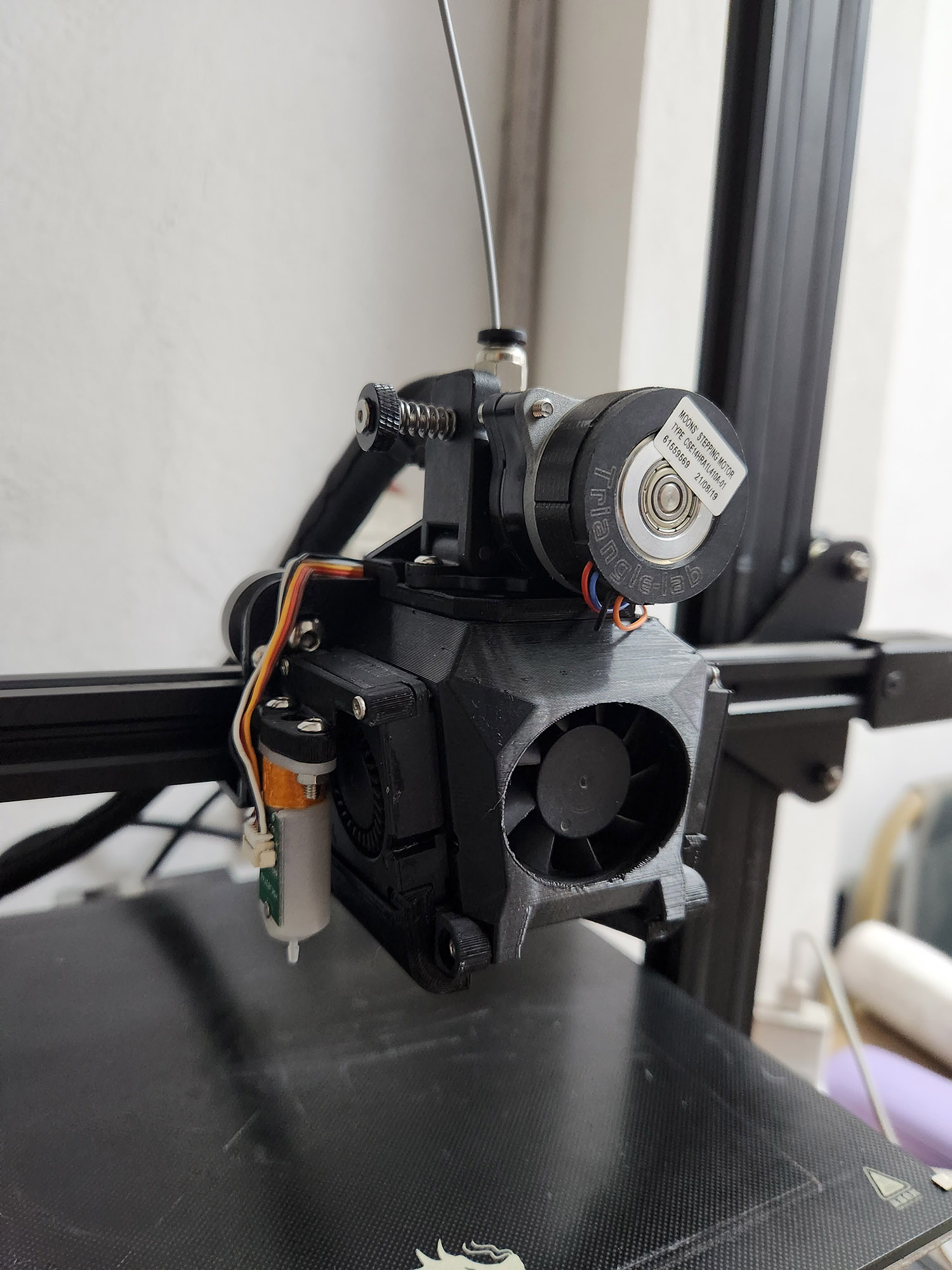 Dual Fan duct 4010 for Ender 3v2 with Orbiter v1.5 and BLTouch (Ender7 style) by Cloud 7 ...