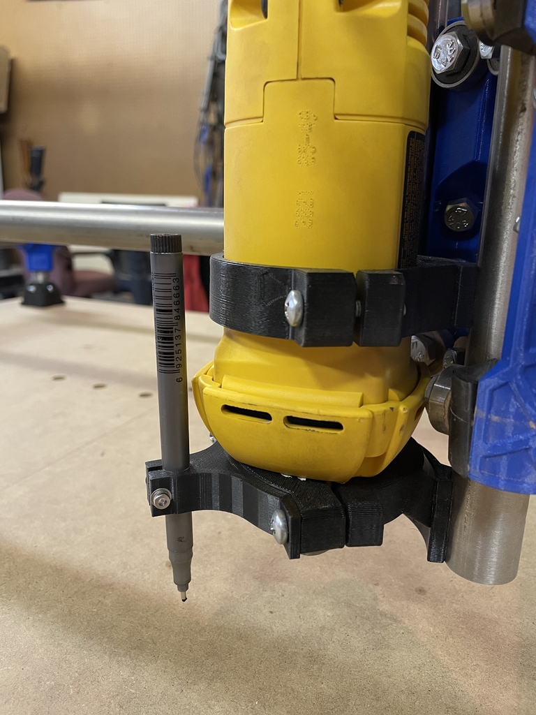 MPCNC Primo Pen Mount on Spindle Mount by MattMed | Download free STL ...