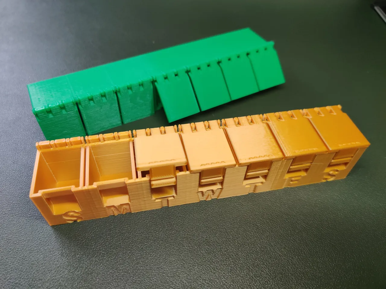 Weekly Pill Box (Print in place) by teezzz20 | Download free STL model ...