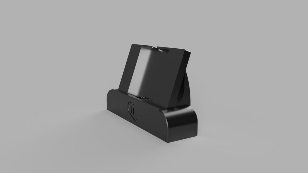 Horizontal Phone Stand with Qi charging by MakerViking | Download free ...