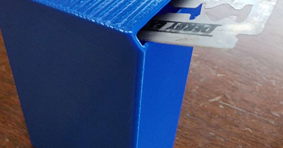 Used DE Safety Razor Blade Bin by Koal Designs | Download free STL ...