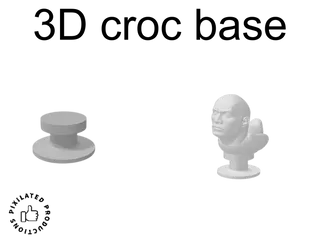 Croc minus base by Braxman | Download free STL model | Printables.com