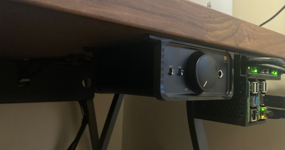 Fiio K5 Pro Under Desk Mount by cursgroff | Download free STL model ...