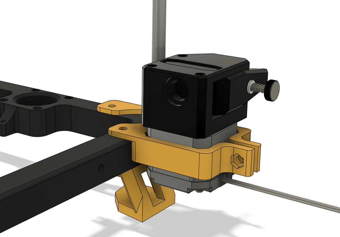 Rook 3D Printer - Mods - Extruder motor mount at rear bottom left by ...