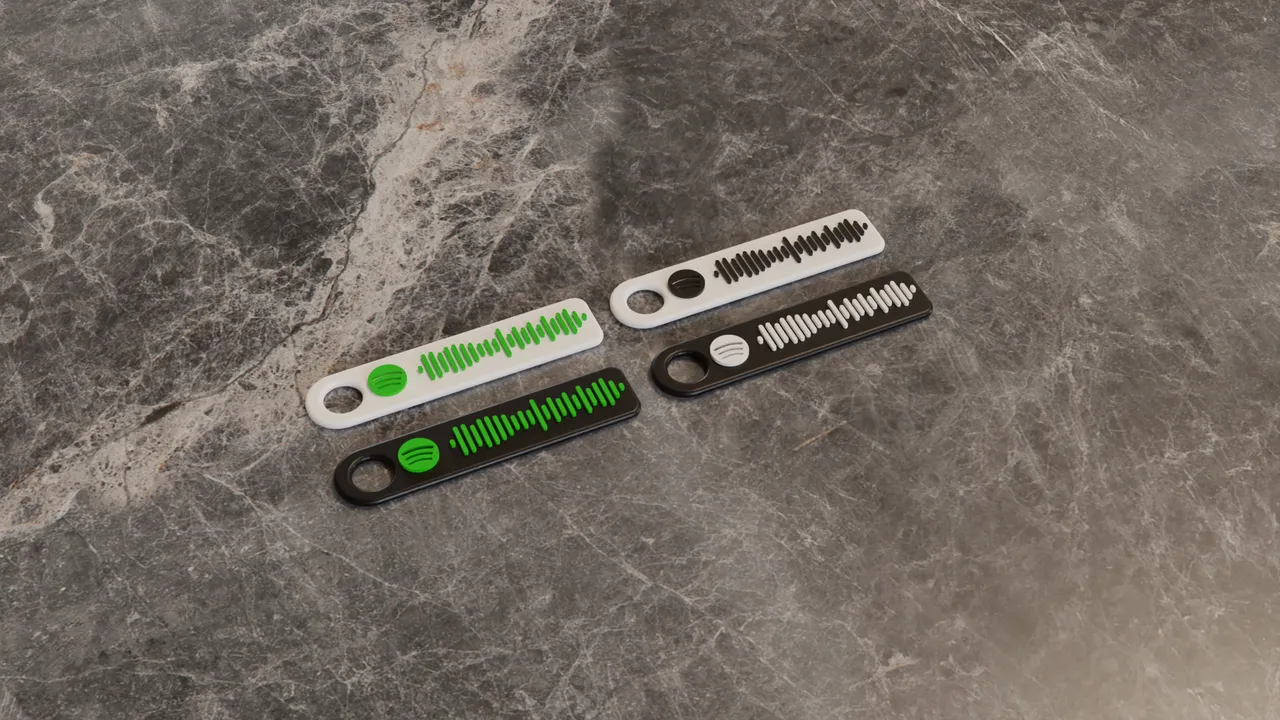 Juice Wrld Spotify Codes Keychain by braga3dprint | Download free STL ...