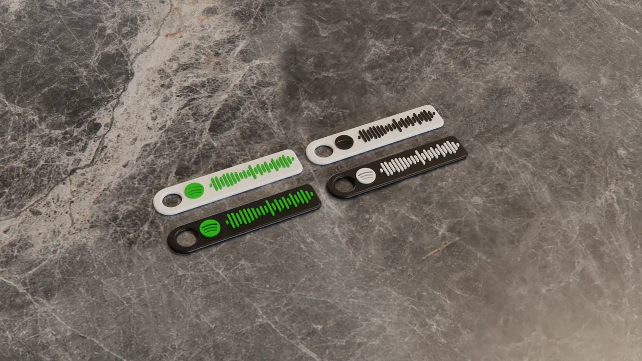 Juice Wrld Spotify Codes Keychain by braga3dprint | Download free STL ...