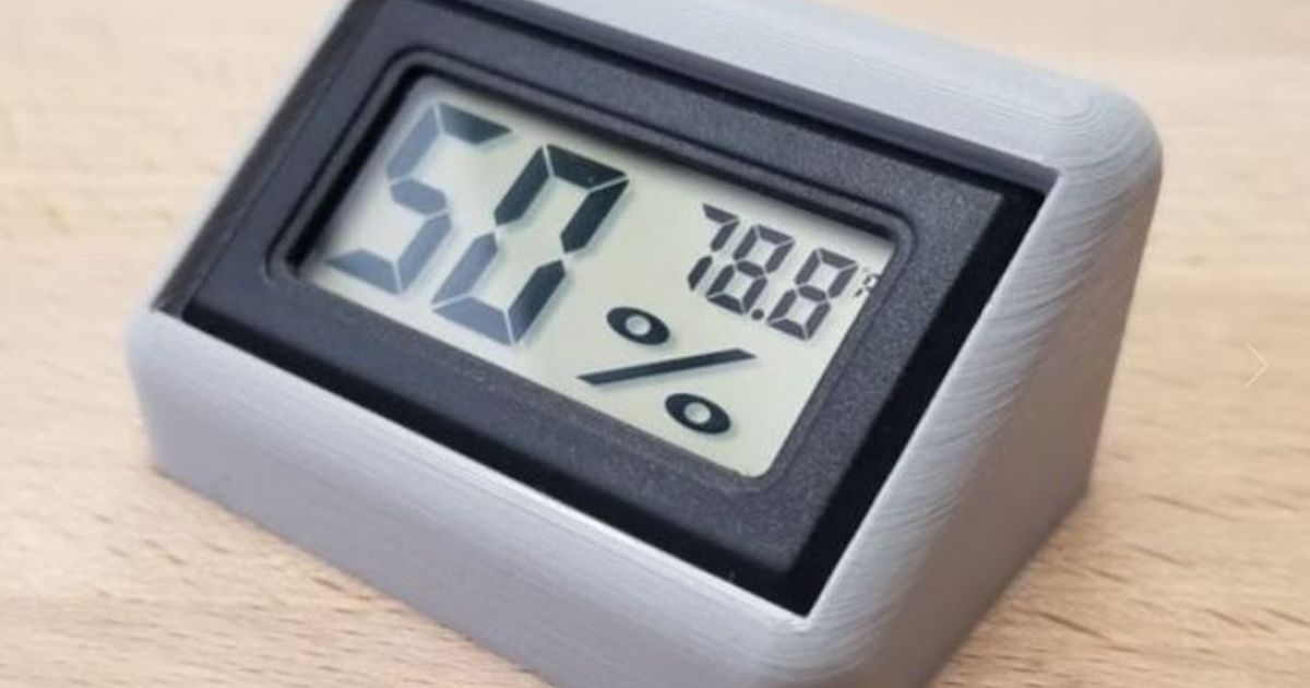 Hygrometer Holder Benchtop smooth by Michael_O | Download free STL ...