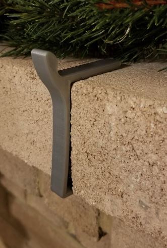 Hook for Stocking on Brick Mantle by Michael_O | Download free STL ...