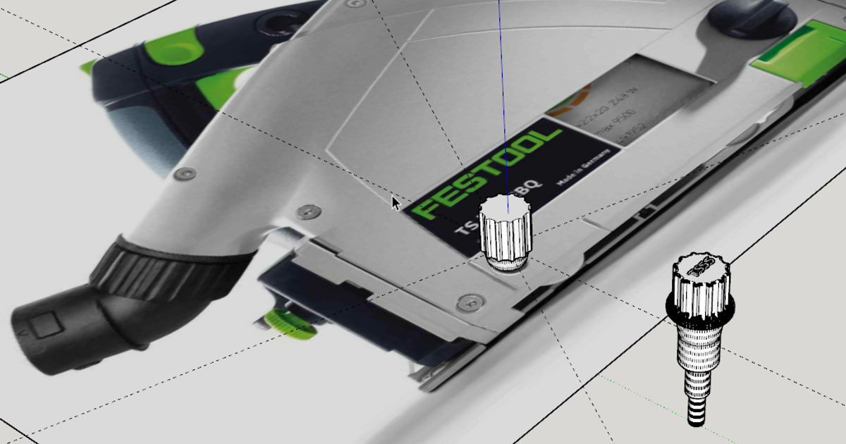 Riving knife locking pin for Festool TS 55 REBQ by tcatca | Download ...