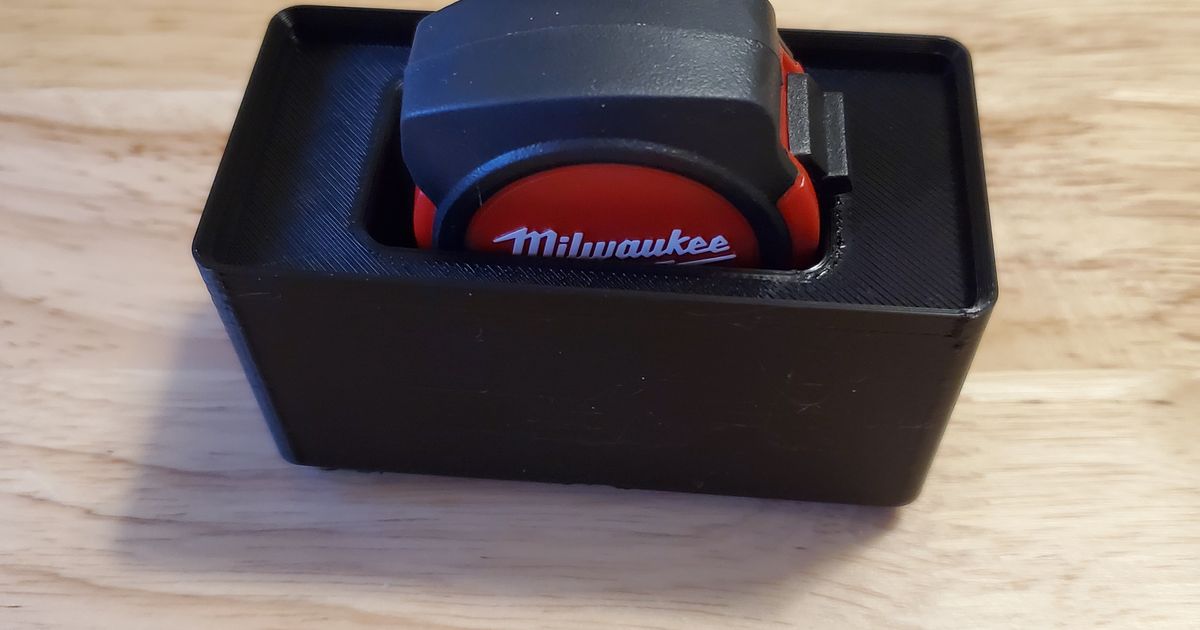 Milwaukee 6ft/2m Tape Measure Holder - Gridfinity por Mitch Erickson ...