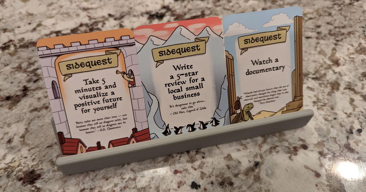 Playing Card Stand por MichaelP | Descargar modelo STL gratuito ...