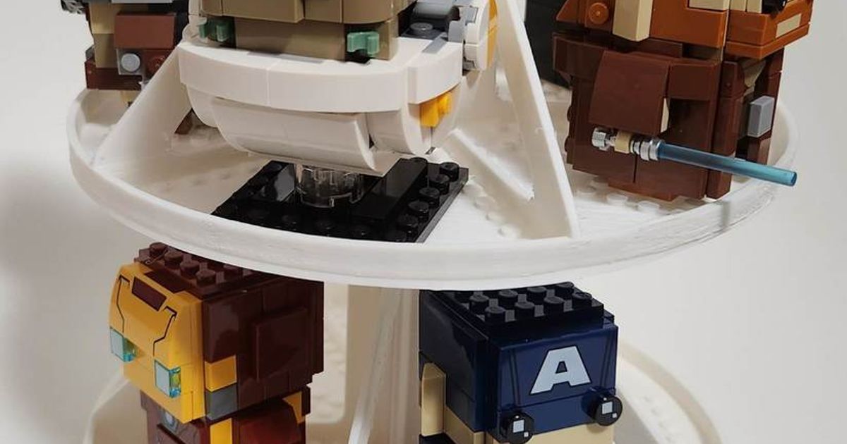 Lego Brickheadz Rotating Display by WardHill3DP | Download free STL ...
