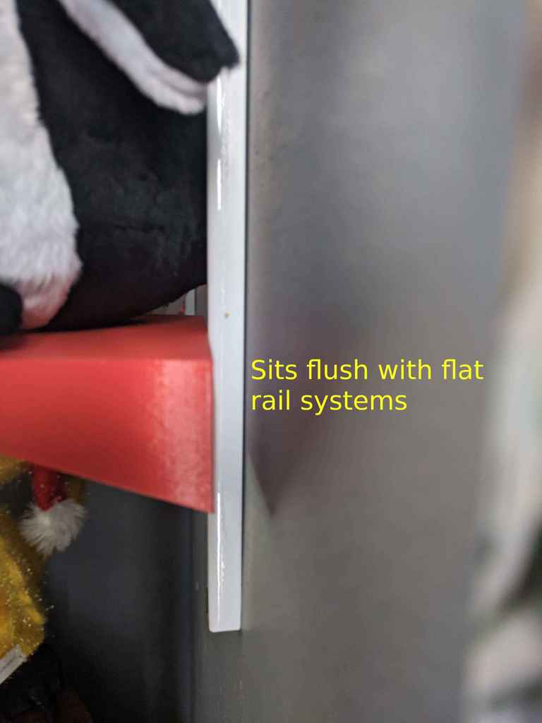 Shelf that fits standard shelving rails with slots by Jelly9539 ...