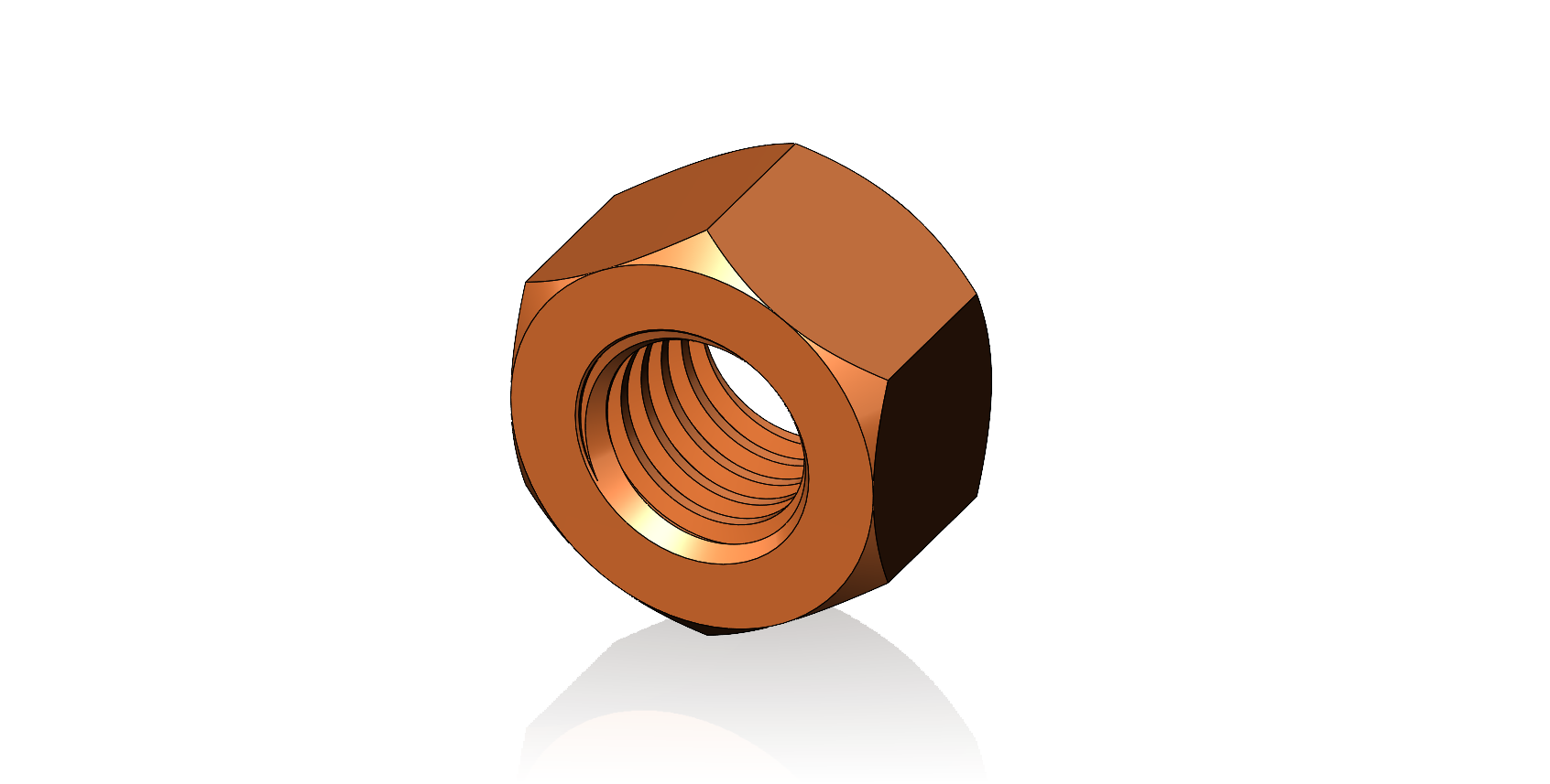 Bolt and Nut (2 pieces) by Mechanical Stuff | Download free STL model ...