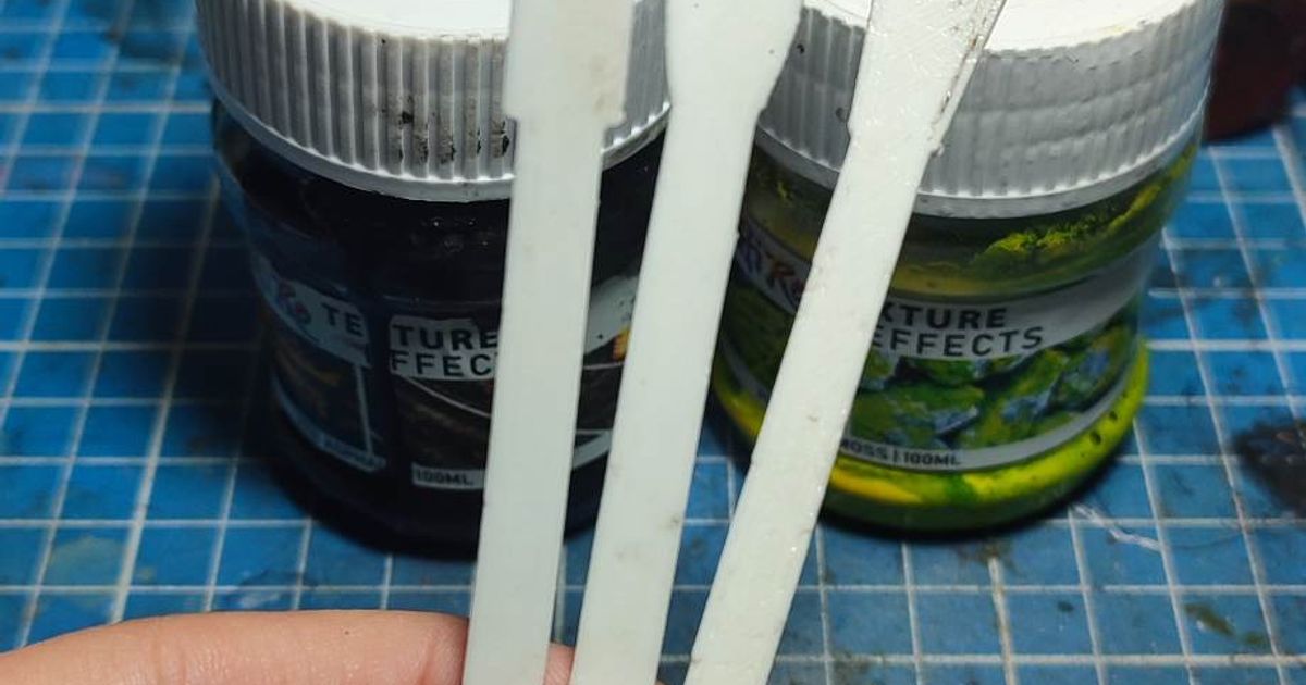 Texture Paints Spoon | Laddle | Spreader by Kaizen Minis | Download ...