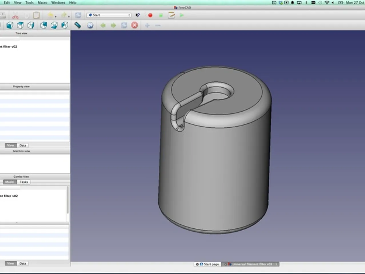 Universal Filament Filter and Lubricator by alexan_e | Download free STL model | Printables.com