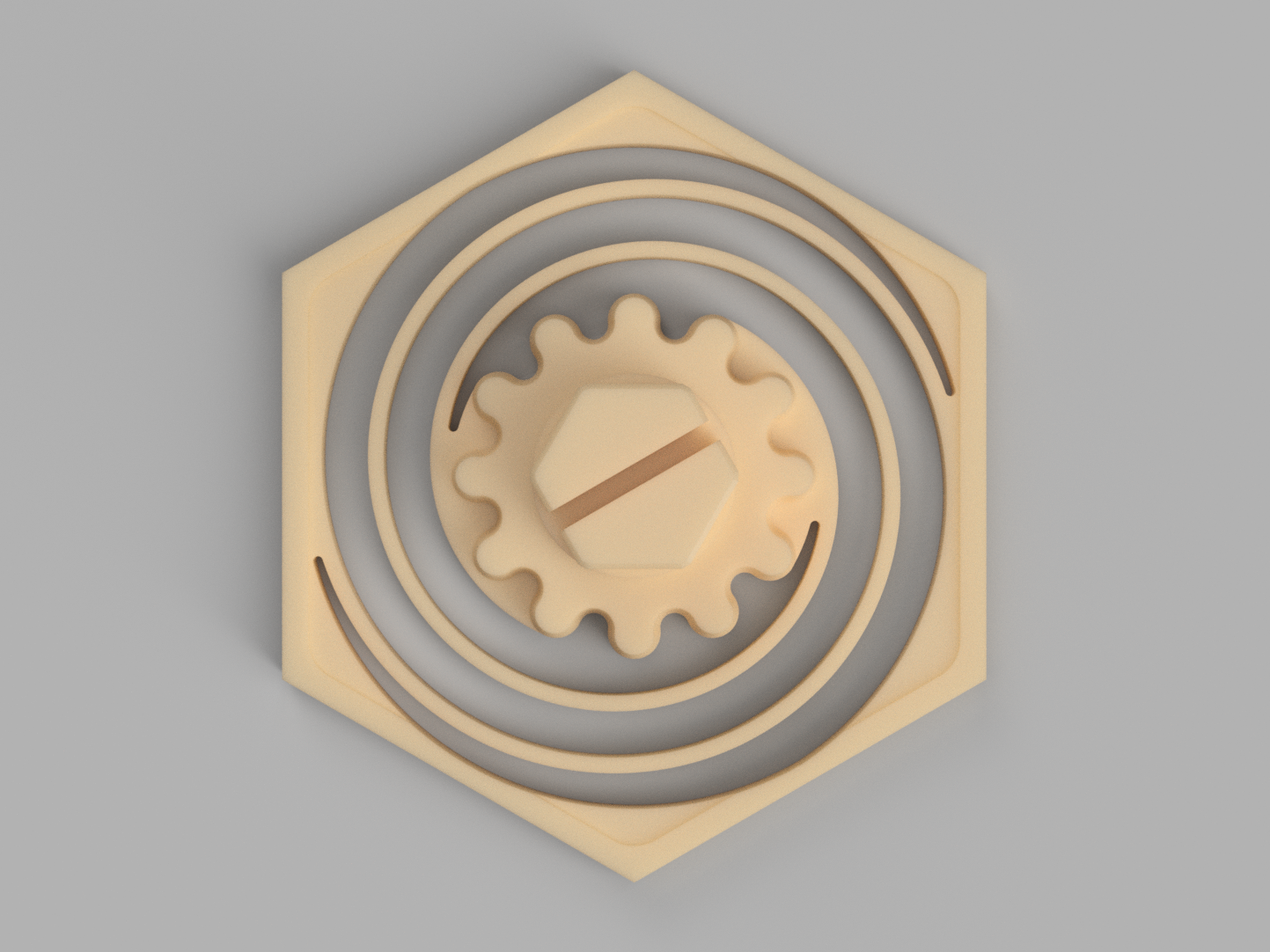 Merged spring with visible cogwheel by Pi3r0 | Download free STL model ...