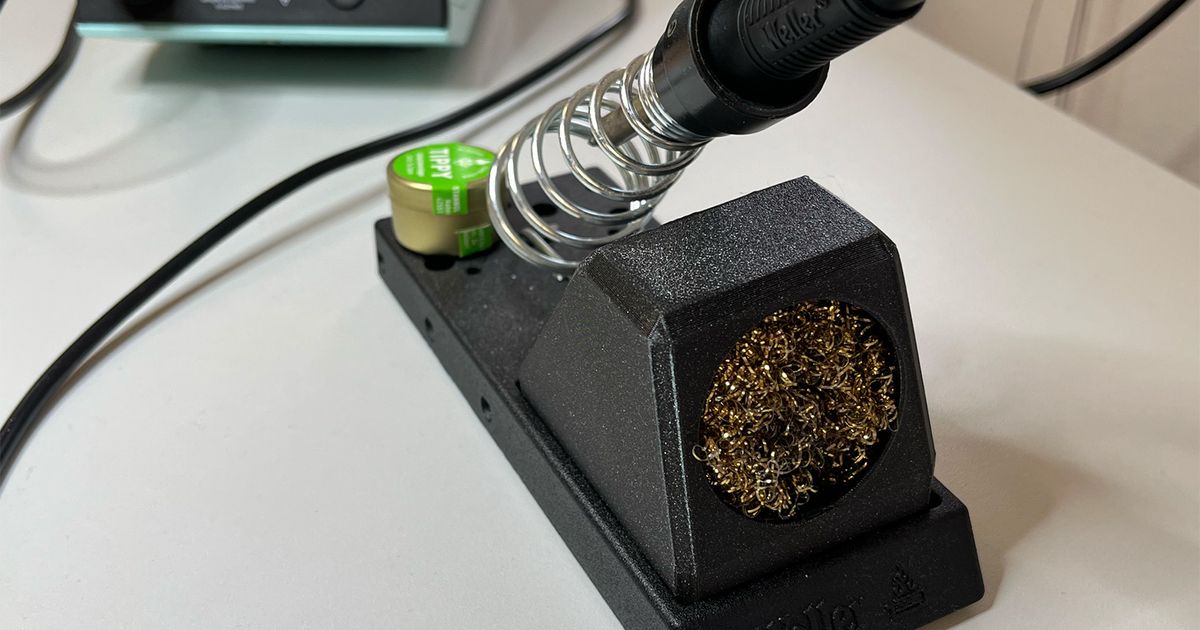 Holder for brass wool for Weller soldering iron holder by PlasticXYZ ...