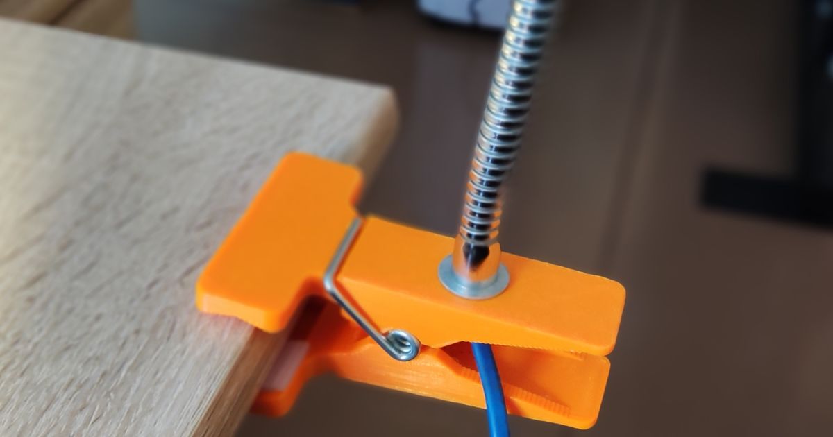 Clamp lamp spring (repair) by Wojciech Kawa | Download free STL model ...