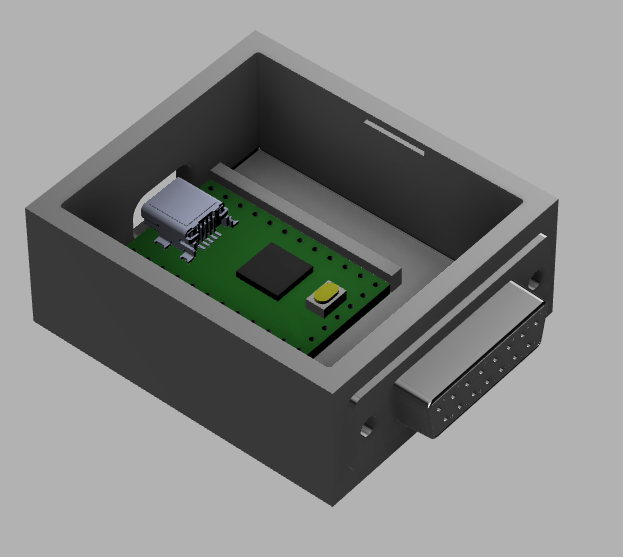 FFB USB Gameport Adapter Case for teensy 2.0 by AsBurli | Download free ...