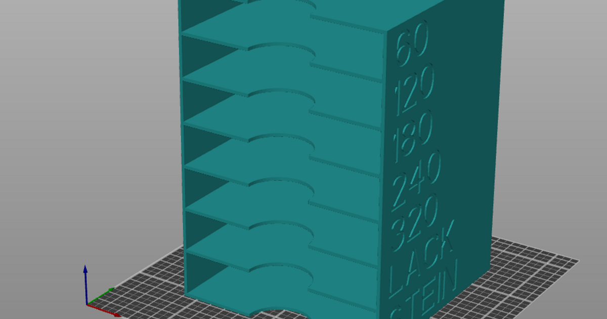 125mm Sanding Disc Sorting Box by ForTheVVin | Download free STL model ...