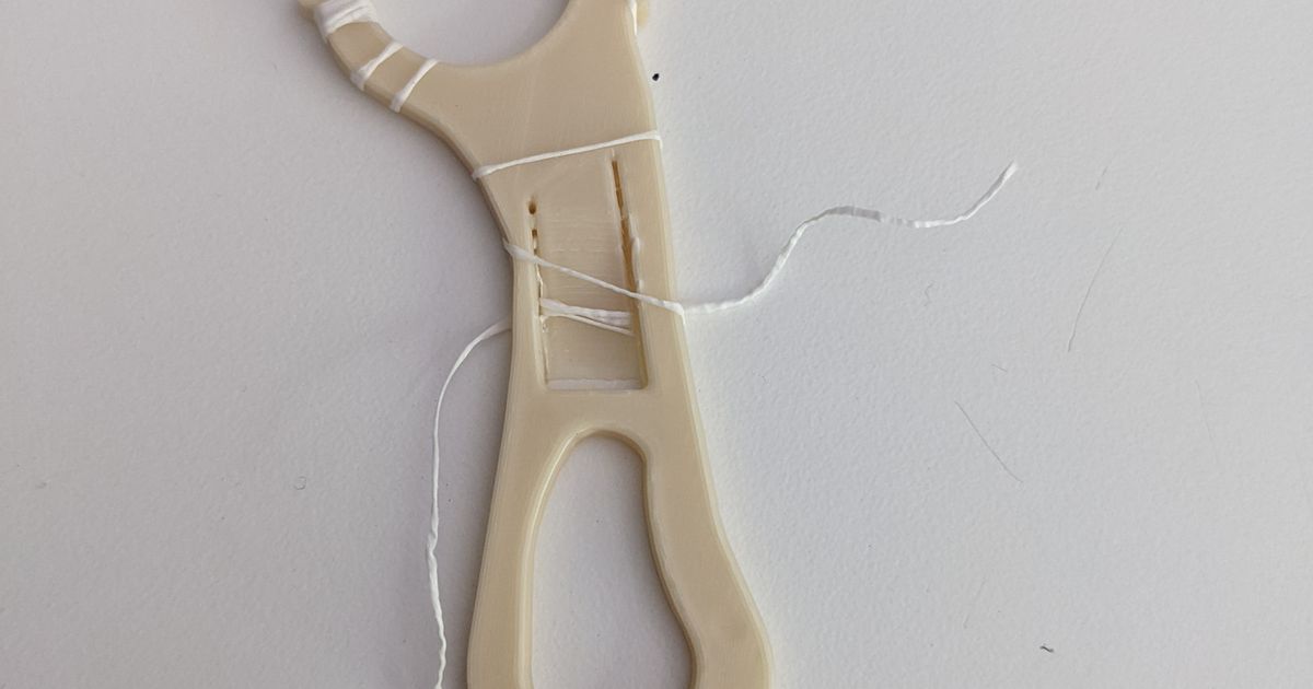 Optimized dental floss holder by Laetiporus | Download free STL model ...