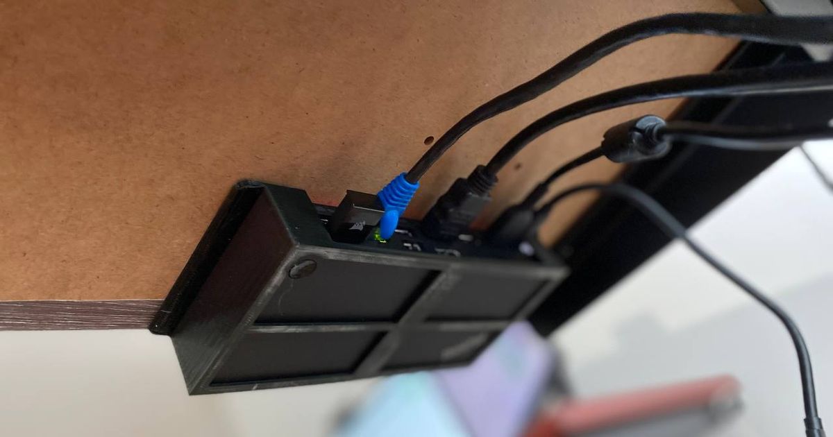 Thinkpad USBc underdesk Docking station mount by MikeD | Download free ...