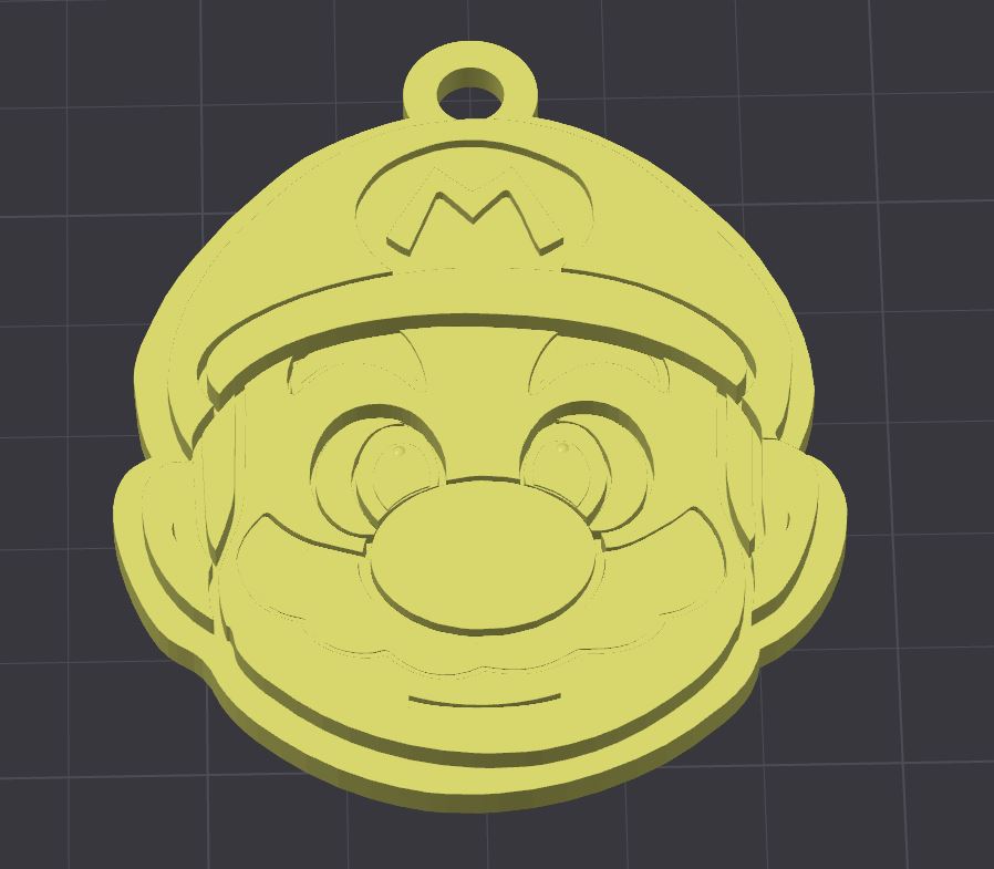 Super Mario selfie keychain by Z3Dart&tech | Download free STL model ...