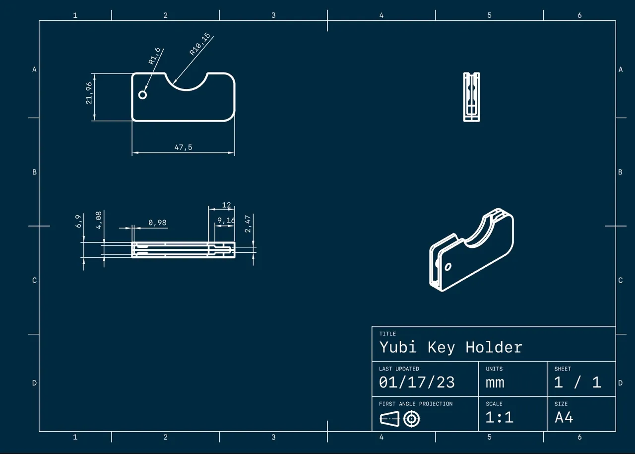 Yubikey 5C Case by Yepher | Download free STL model | Printables.com