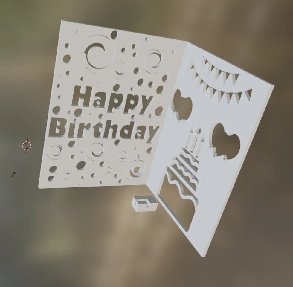 Happy birthday Card/box by bibliofilica | Download free STL model ...