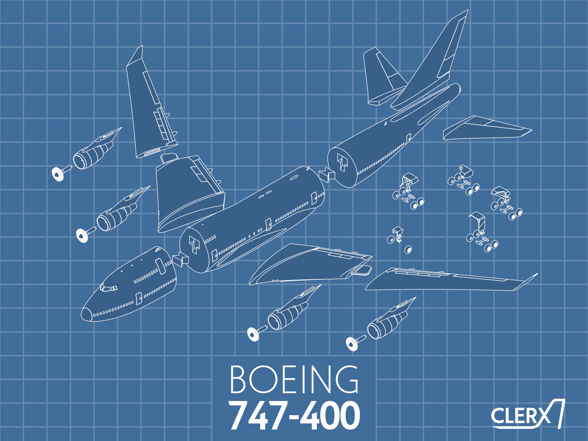 Boeing 747-400 - 1:144 by CLERX | Download free STL model | Printables.com