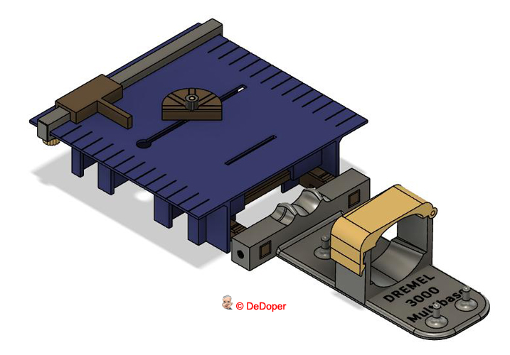Dremel 3000 table saw with multi-purpose holder. by Dedoper | Download ...