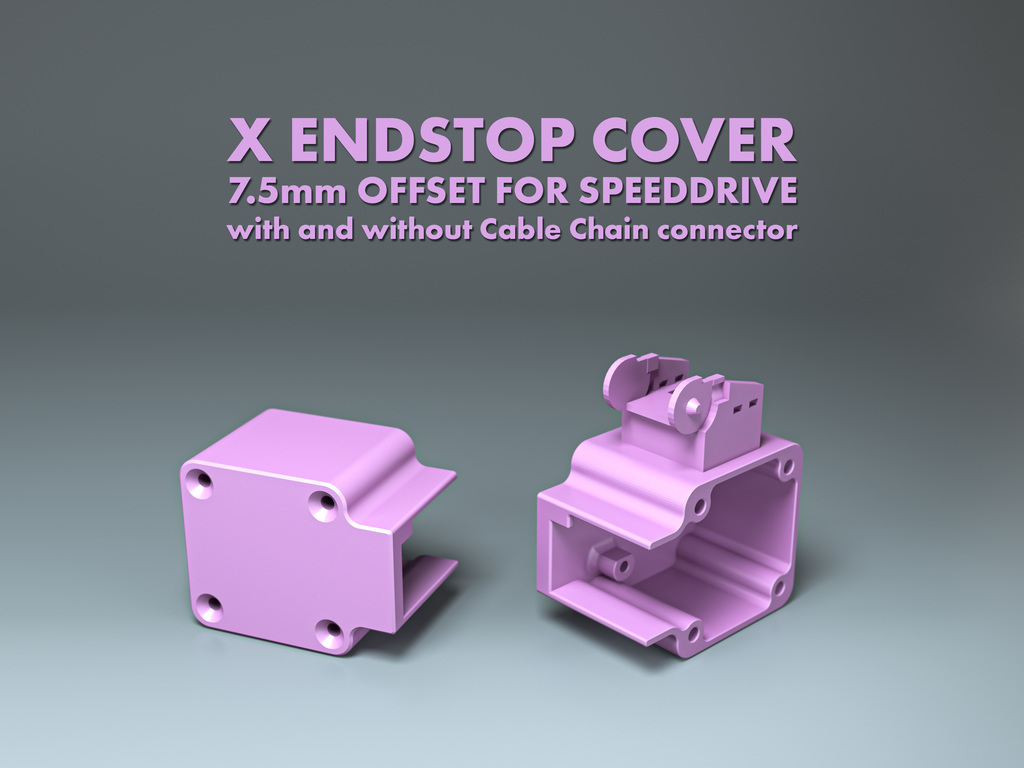 X Endstop Cover with offset for Speeddrive v1 by misenique | Download ...