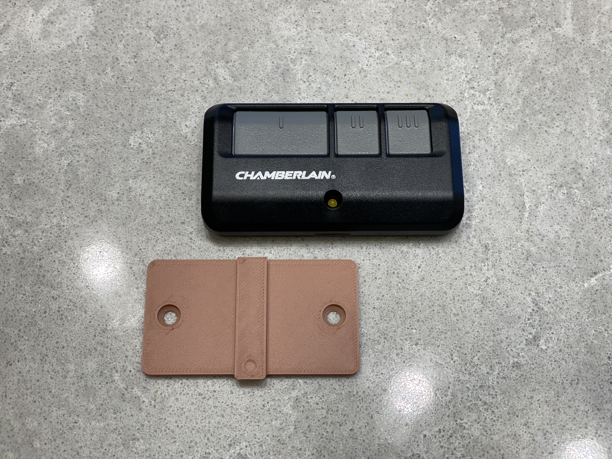 Wall mount for garage door remote opener by Adam | Download free STL ...