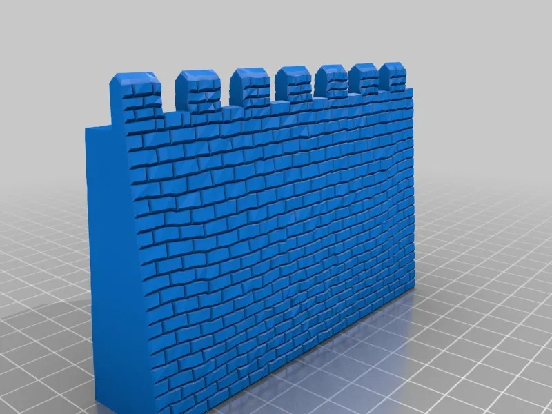 Castle Wall by Visio 3D Team | Download free STL model | Printables.com
