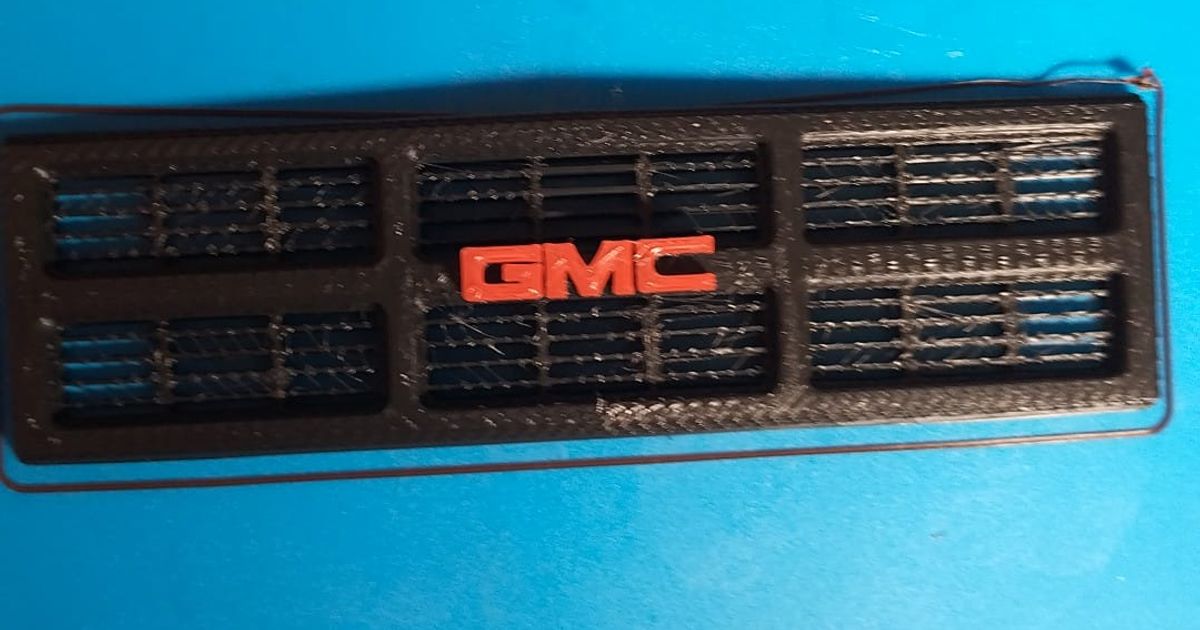 Modified max team radiator grille in GMC by Frame3d | Download free STL ...