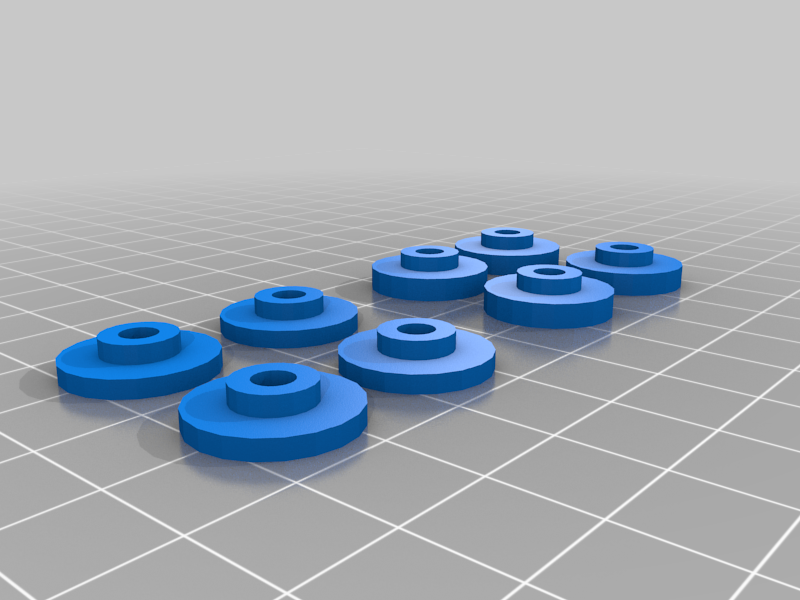 Bed Spacers for Silicone Mounts by dewcod | Download free STL model ...