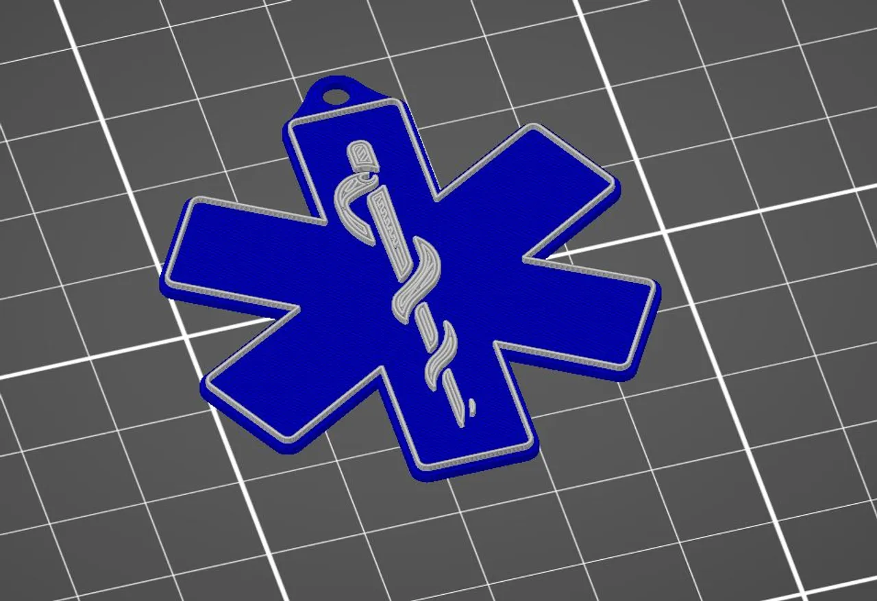 EMT - EMS Logo two colors by Werkstatt101 | Download free STL model ...