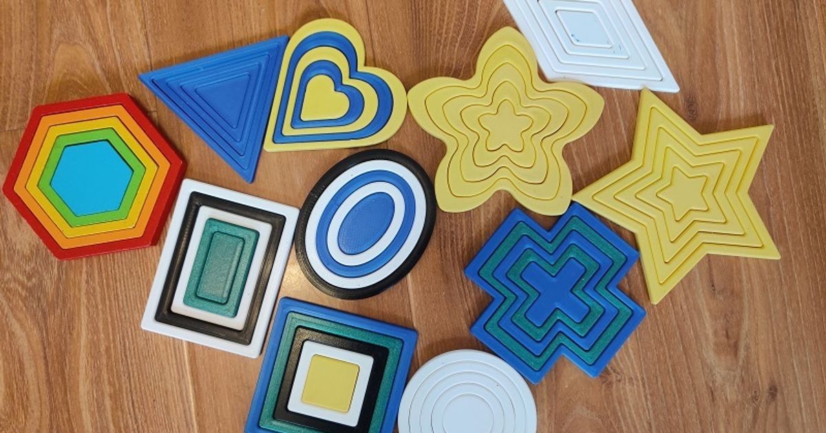 Concentric shape puzzles for babies and toddlers by Vlad Patras ...