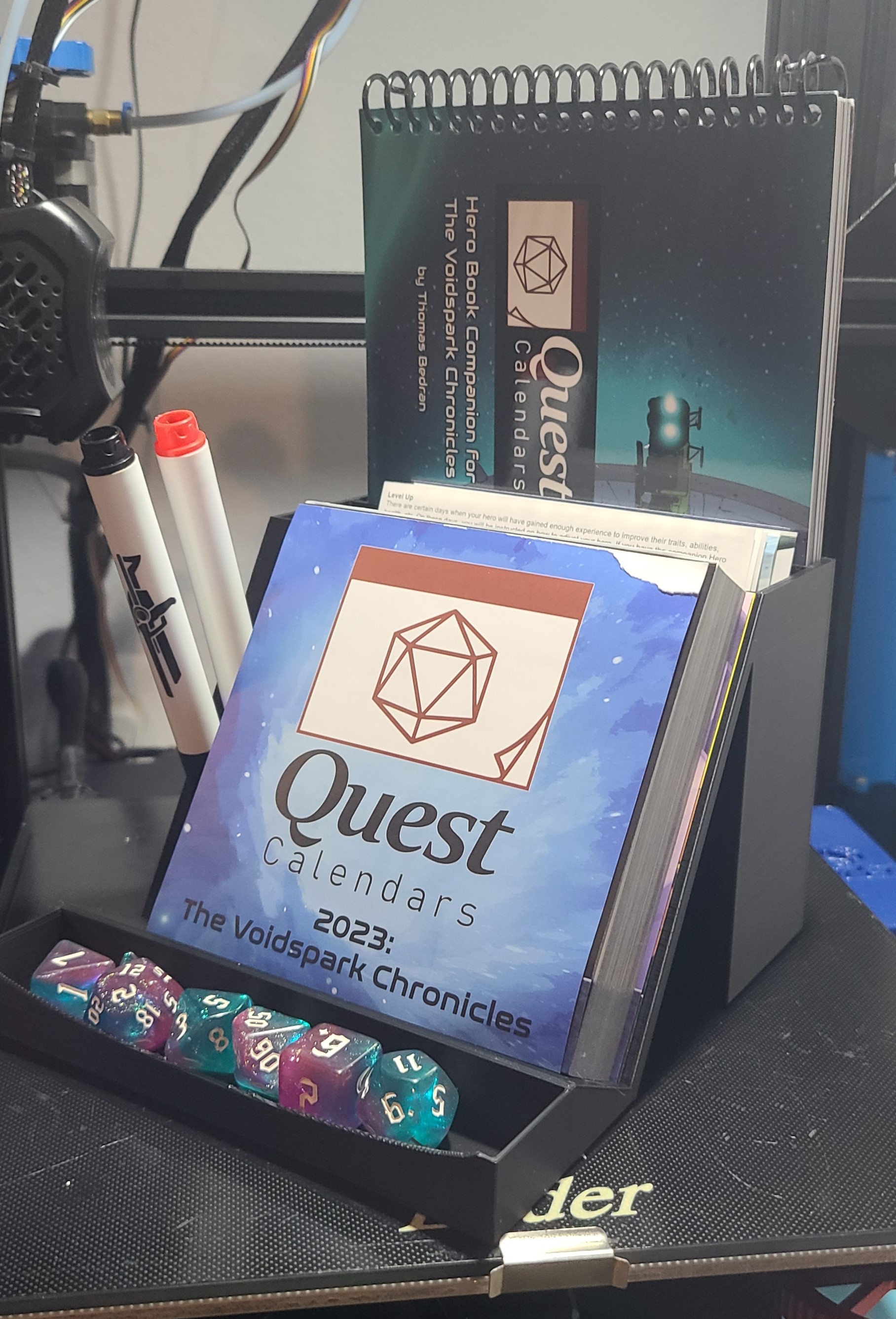 Quest Calendar Holder by B K | Download free STL model | Printables.com