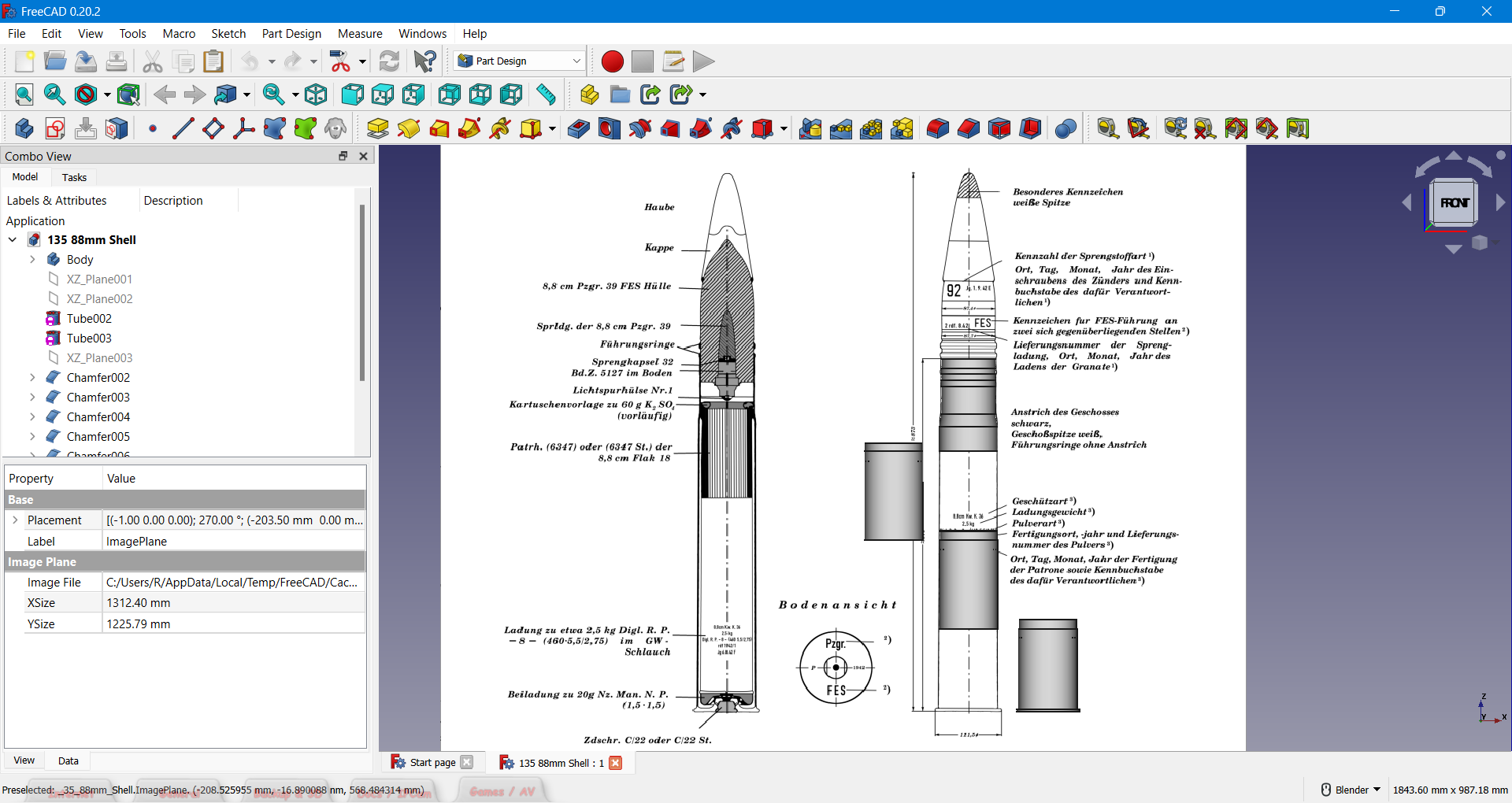 88mm Kwk 36 HE Shell by Mark | Download free STL model | Printables.com